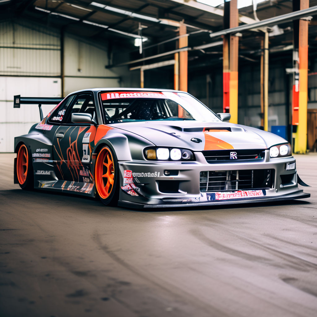 Nissan S14 Kouki Drift Car with a redbull livery by xx w - Playground