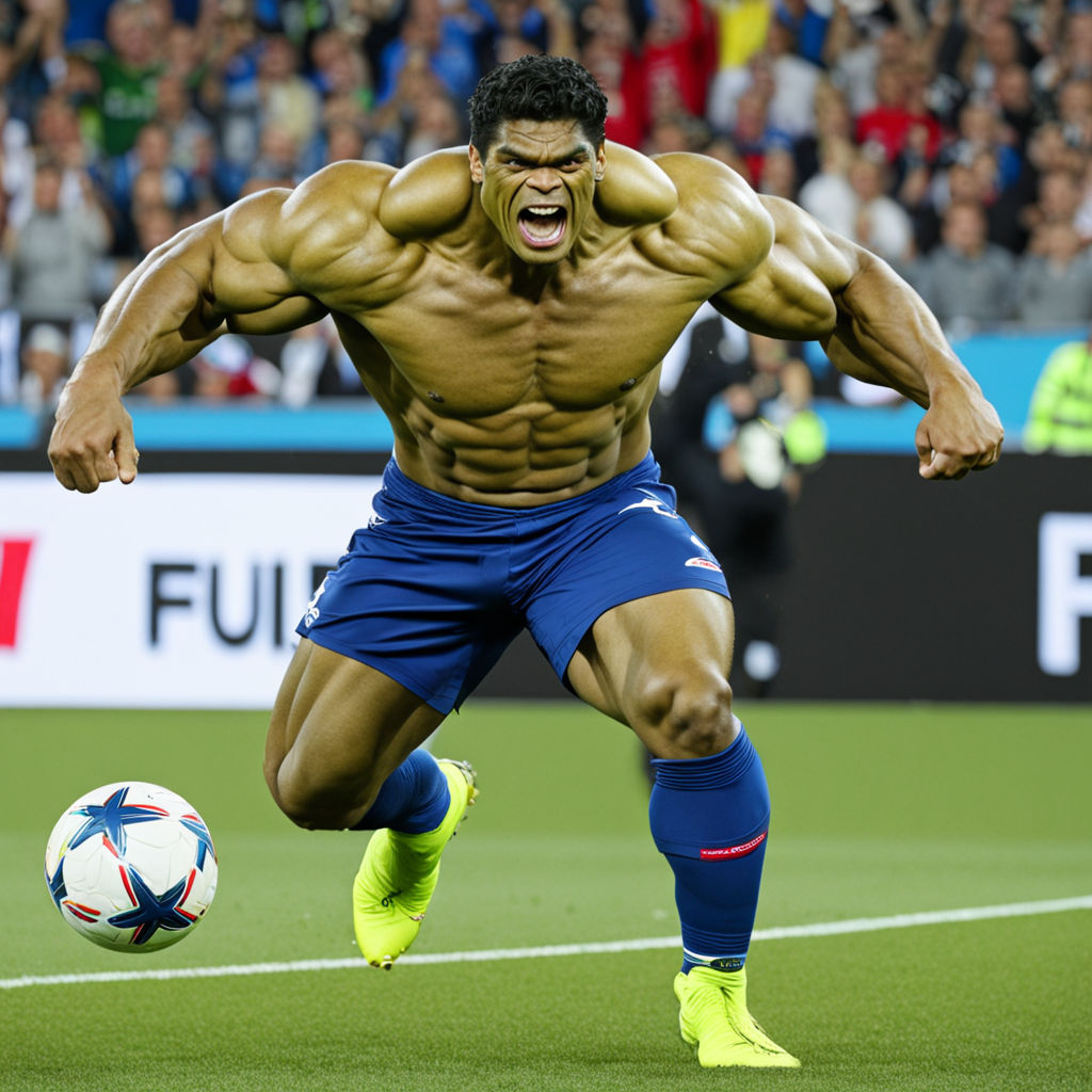 Hulk spielt Fußball by Marco Werner - Playground