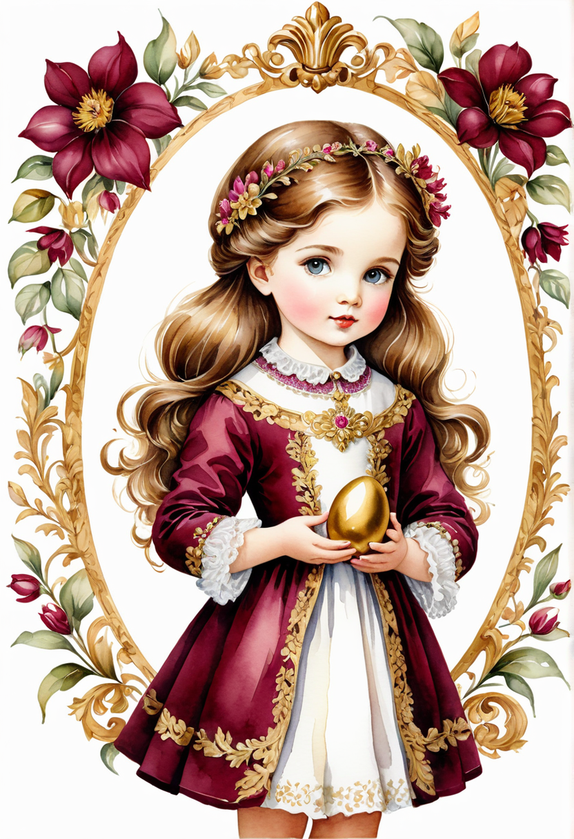 Ultra detailed watercolor illustration of a vintage little E... by Анна ...