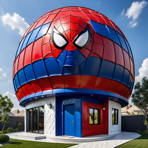 Spiderman-inspired house presents a patriotic and commanding... by Jai ...
