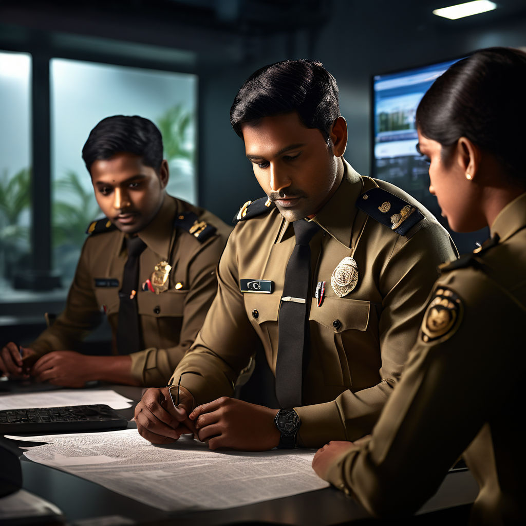 Indian Khaki dress Police officer by Aravind R - Playground