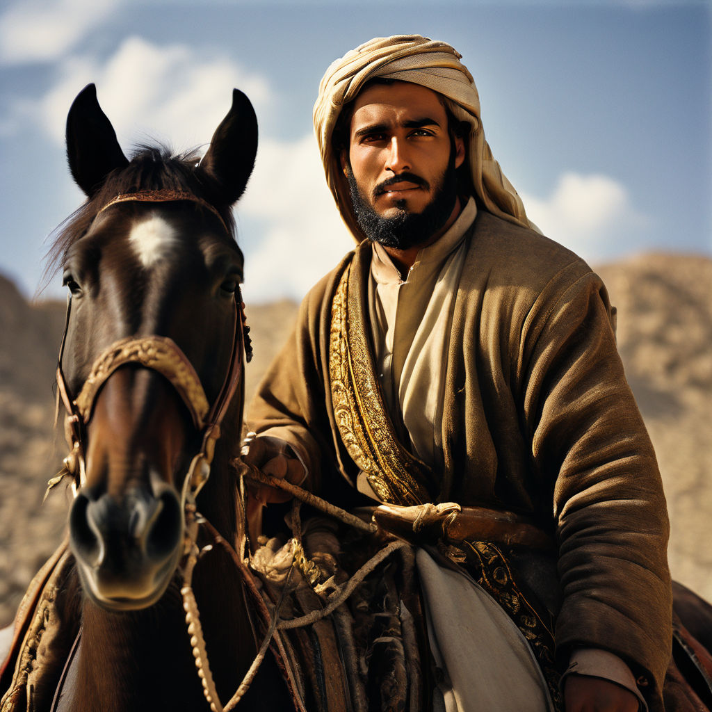 A portrait of a young hamza the uncle of prophet Mohammad on... by ...