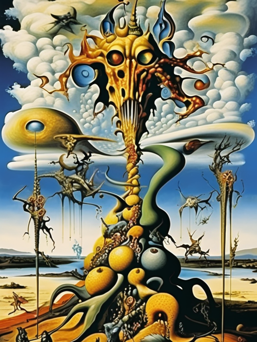 The-best-artwork-of-salvador-dali. Grotesque form. Mutated c... by ...
