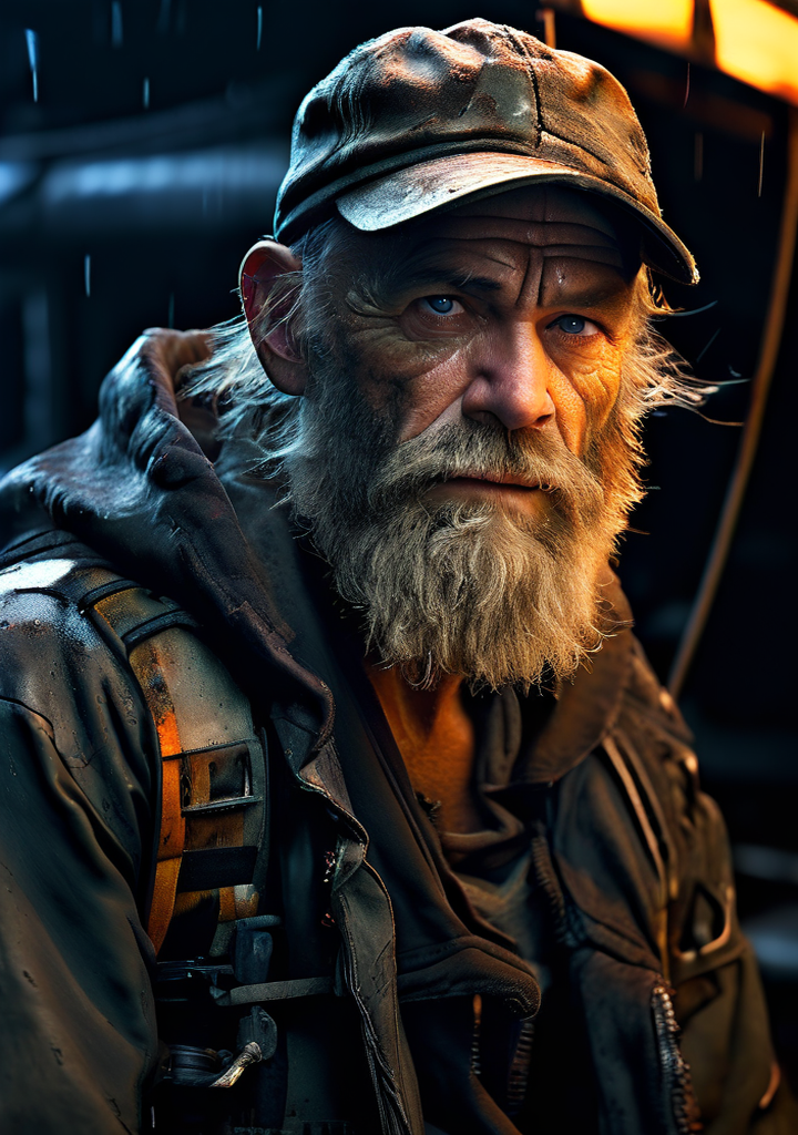 Seasoned fisherman by Bij - Playground