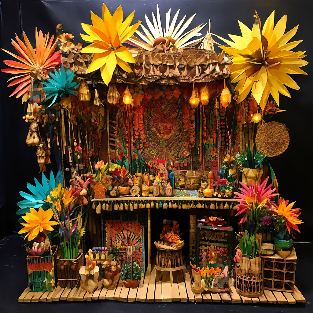 DIY Exhibit booth of Sinulog Festival using recycled materia... by ...