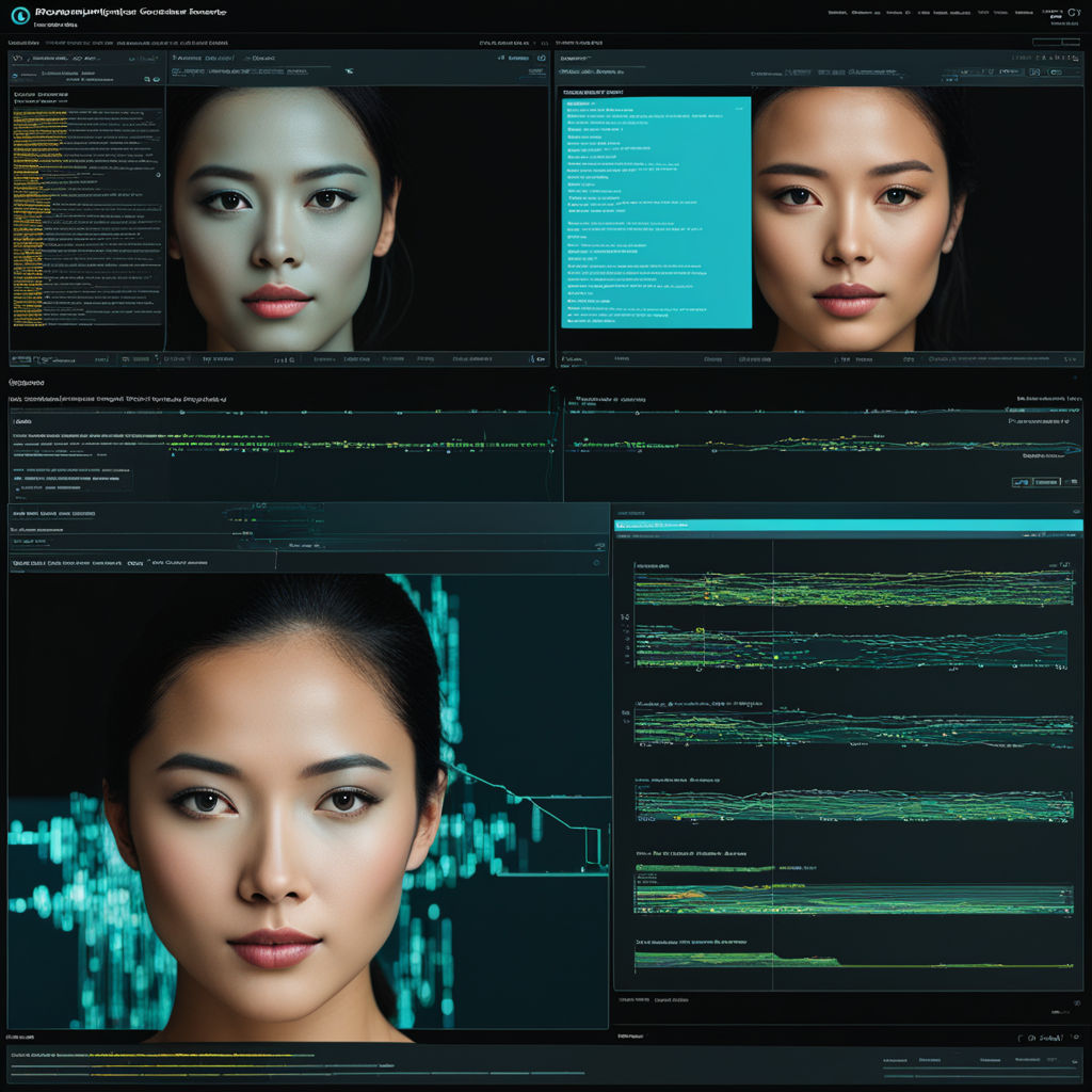 Algorithm interface showcasing deepfake detection technology by ...