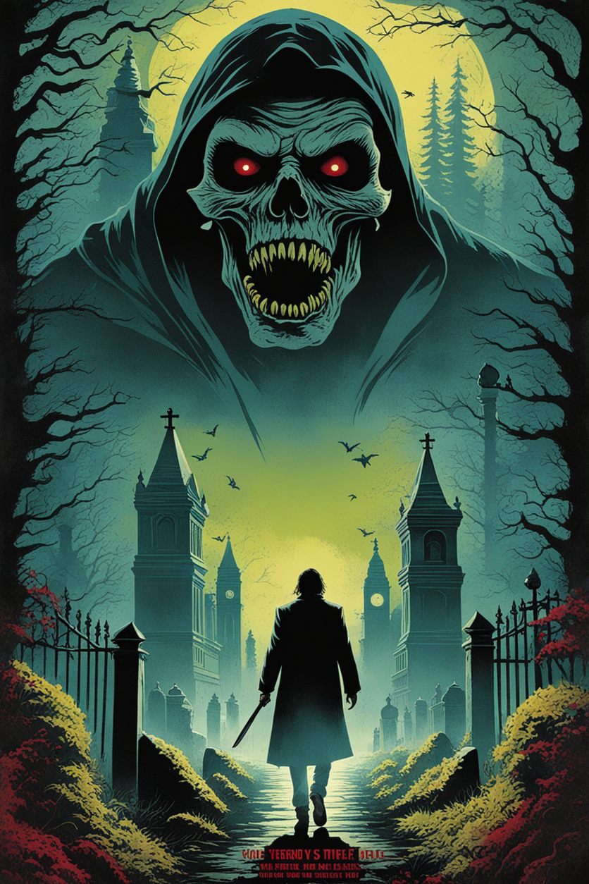 Horror movie poster by Derek Catrett - Playground