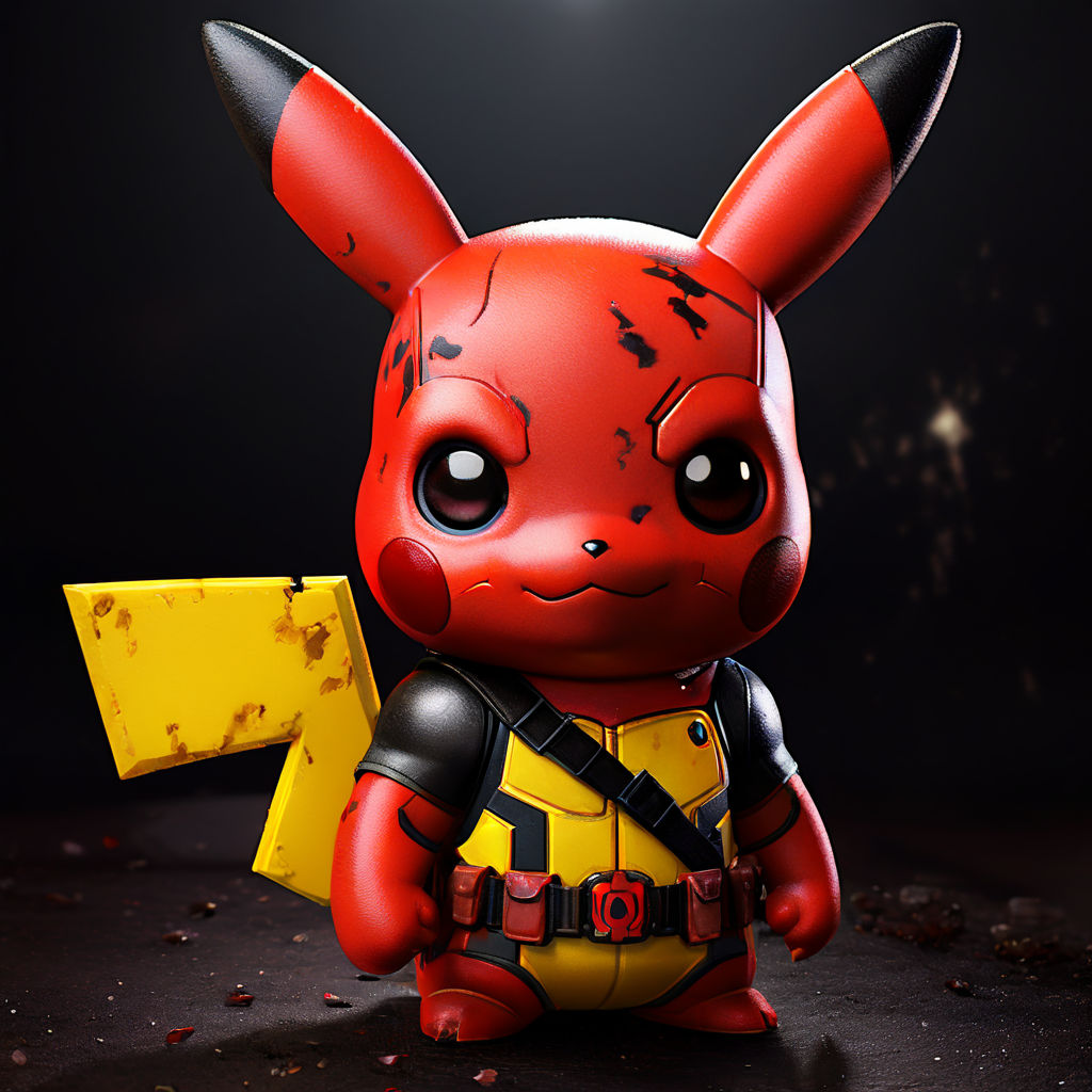 Pikachu Deadpool by MR Arts - Playground
