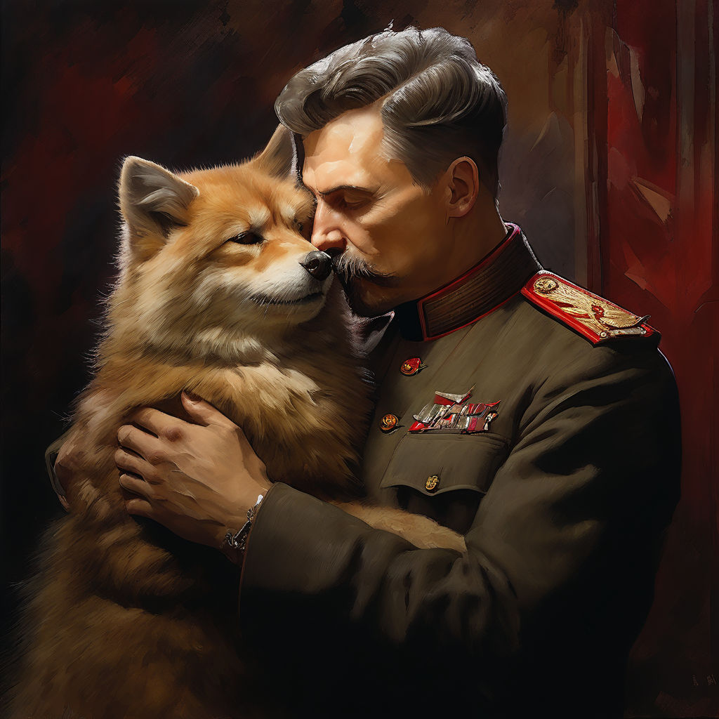 Stalin kiss furry by Роман Белый - Playground
