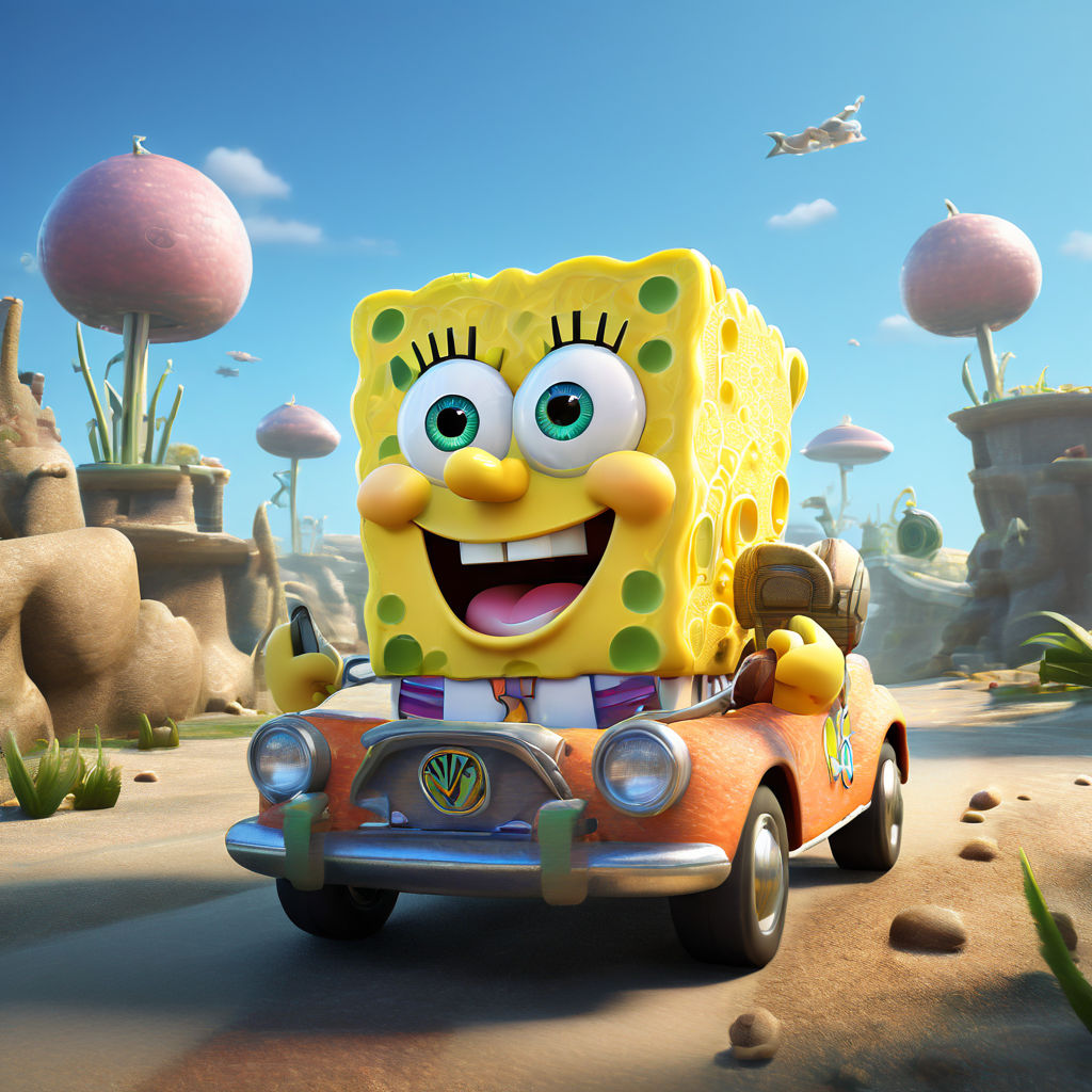 Spongebob driving by Like Tech - Playground