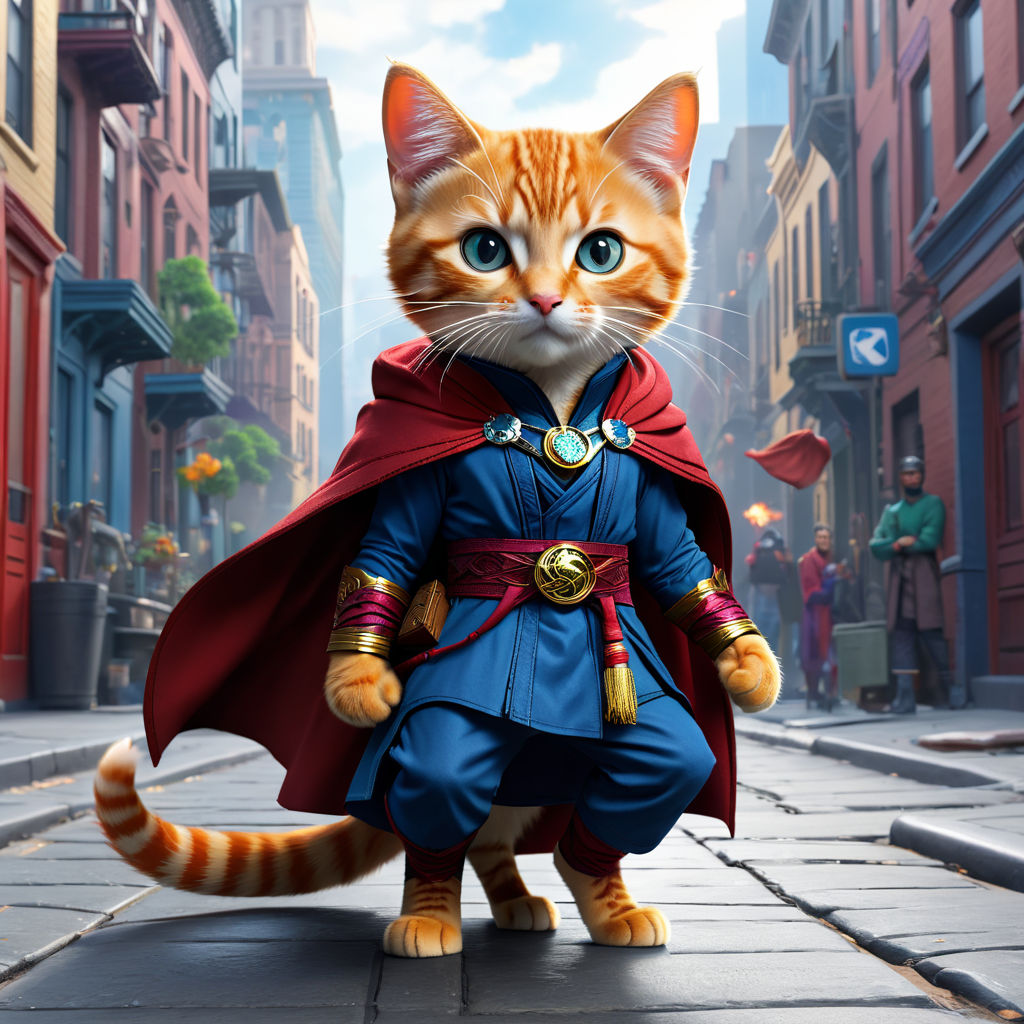 Cat but doctor strange by Razia Shahbaz Khan - Playground