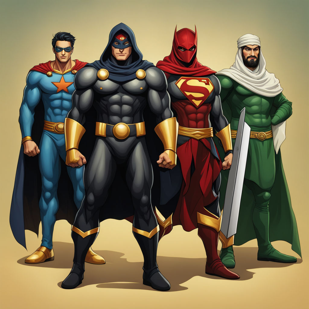 Islamic mythology and folklore character as superhero and su... by Adil ...