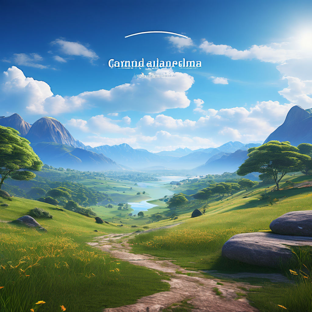 Generate an image showcasing a serene landscape with rolling... by Tech ...