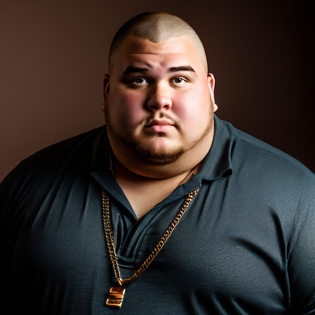 Fat guy with a buzz cut and a low taper by Chbili Ahmed Amine - Playground