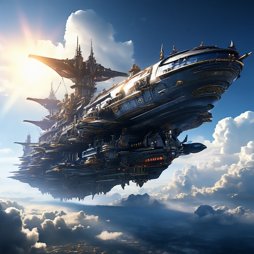 Fantasy airship designed with aesthetics of a Star Destroyer by ...
