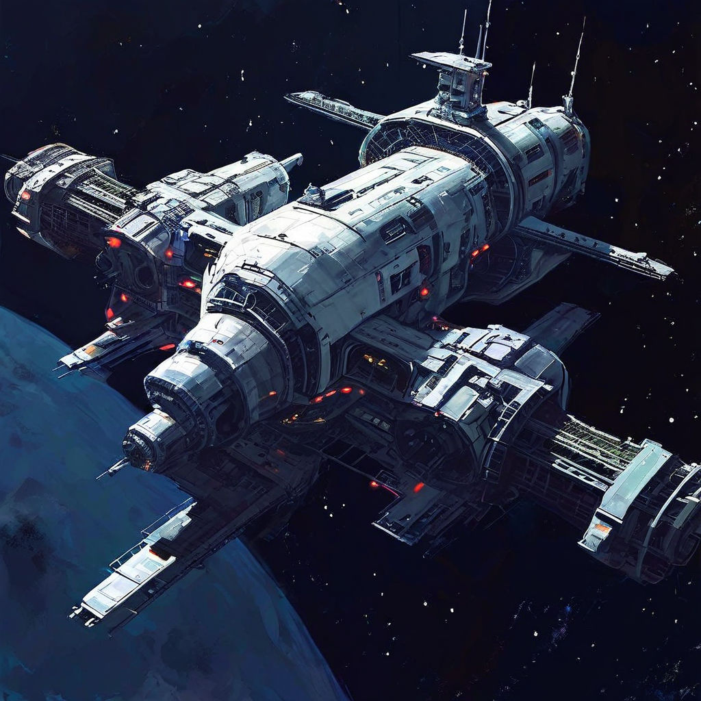 "Draw a space station" by 수면버스 - Playground