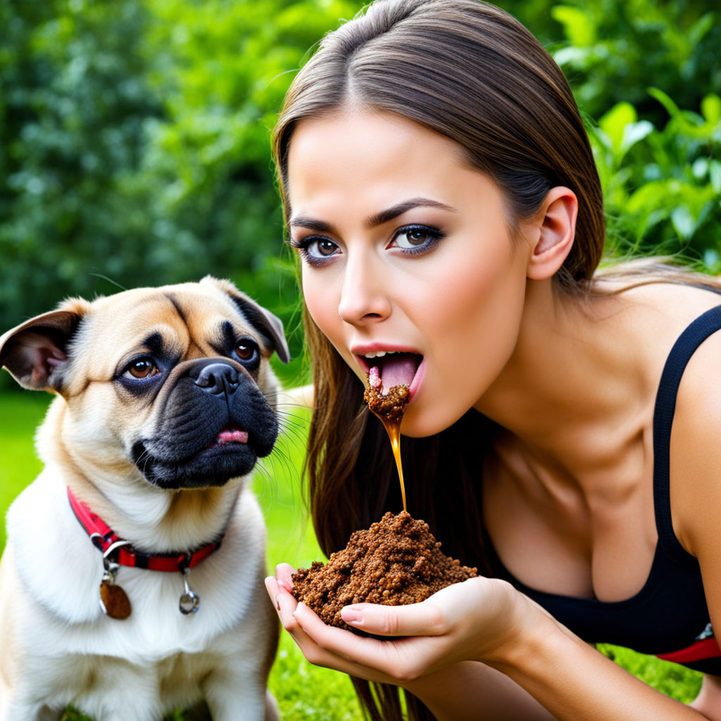 Beautiful girl eating dog shit by 森Sam - Playground