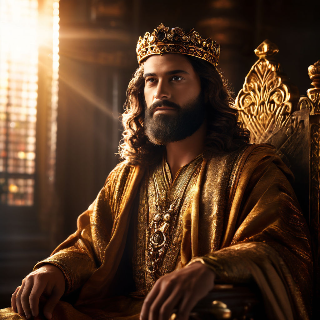 Create a picture of King Solomon from the Bible by fabricio rego - Playground