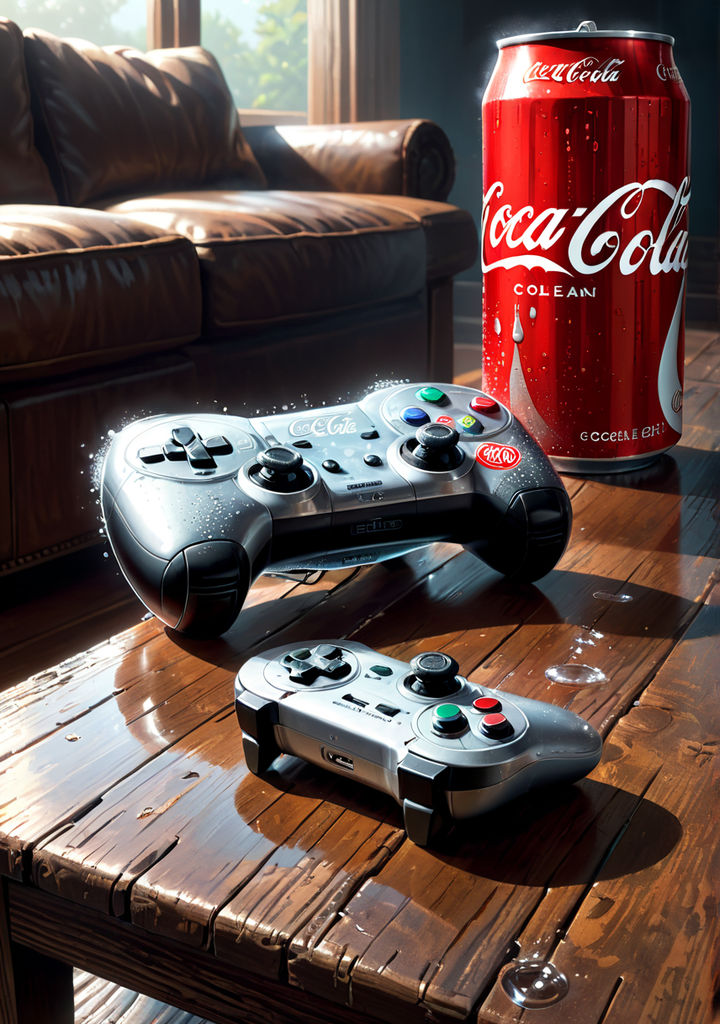 Illustration featuring a Coca-Cola can glistening with chill... by ...