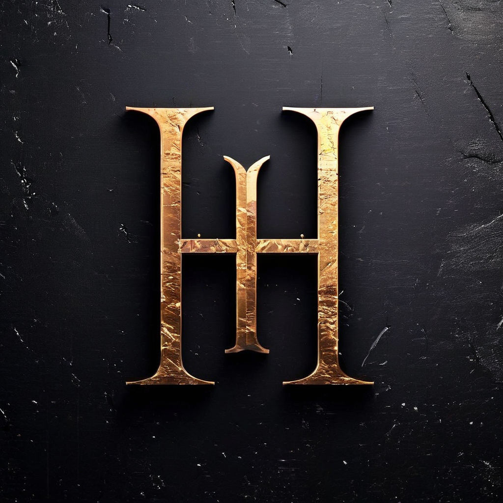 Create a minimalist logo with the letters "DLH". The logo is... by ...