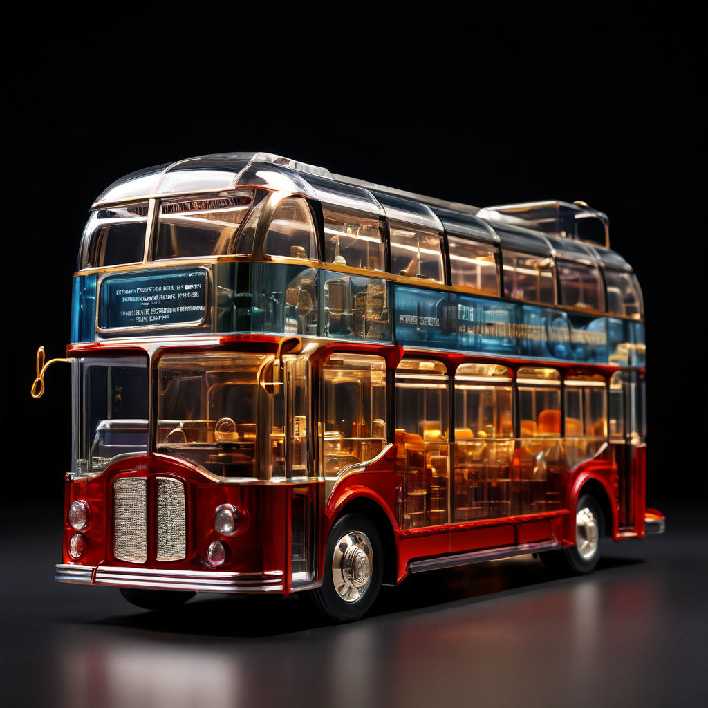 Full glass double decker bus model by AItect - Playground