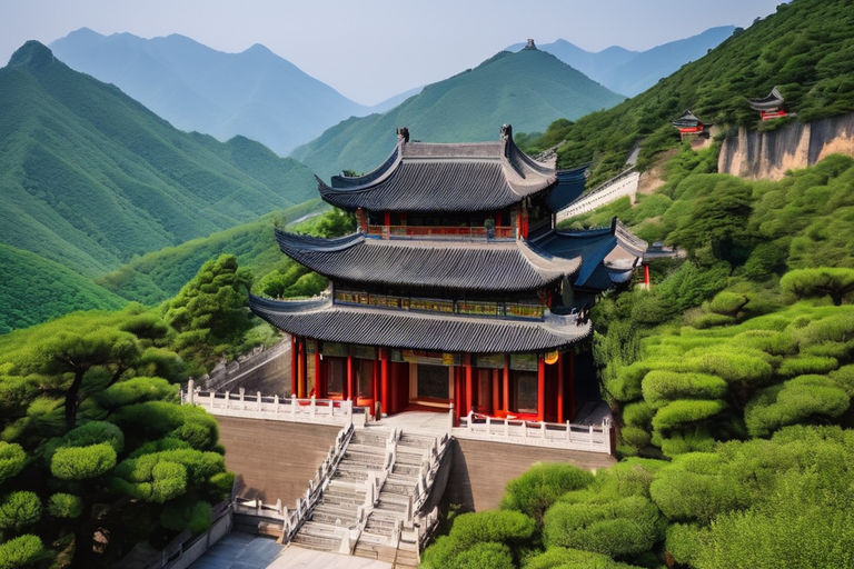 A dozen huge temple complexes in ancient China on the mounta... by ...