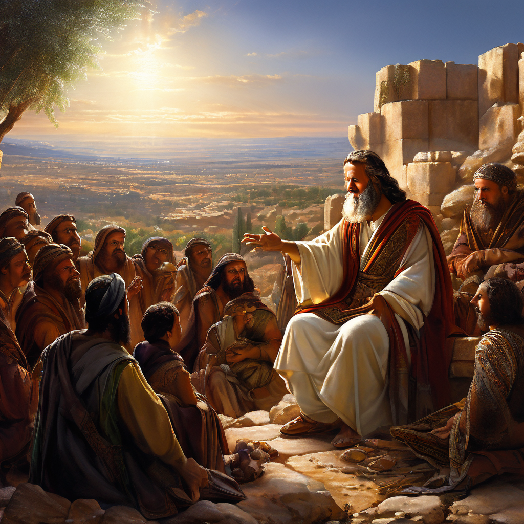 The prophet Jeremiah teaching the people in Jerusalem in 600... by Bill ...