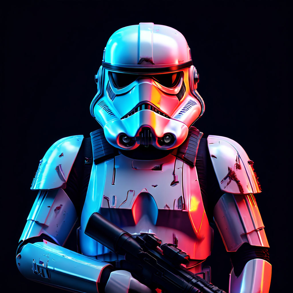 Stormtrooper with rgb uniform by Fernando Fuentes - Playground