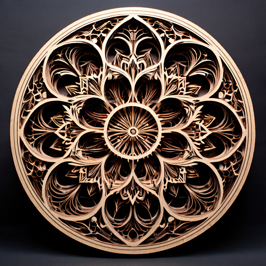 Front View Wood laser cut by Cripto BTC - Playground