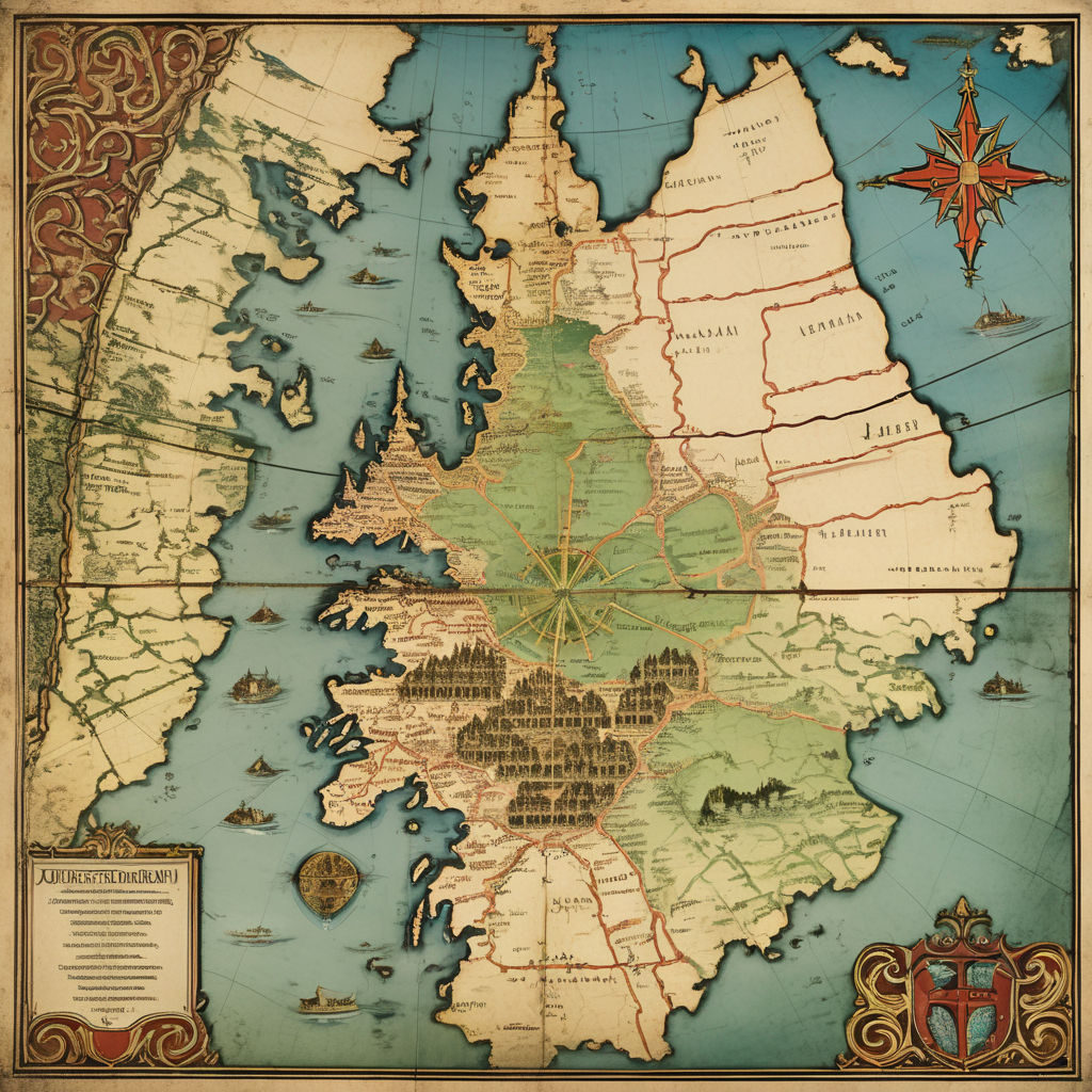 A medieval map showing the territories of the Holy Roman Emp... by Dan ...