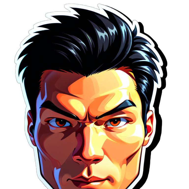 I made an AI sticker of developer