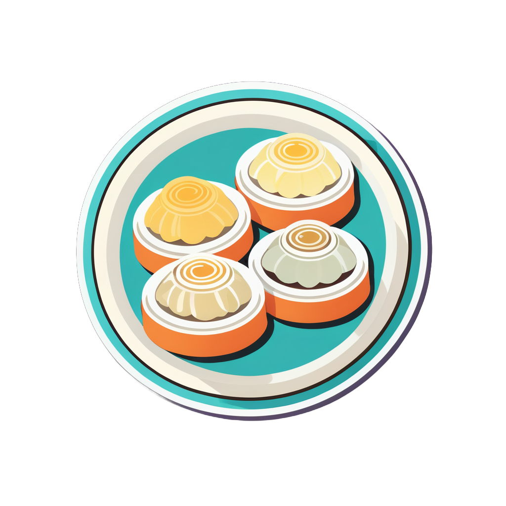 I made an AI sticker of plate of dim sum