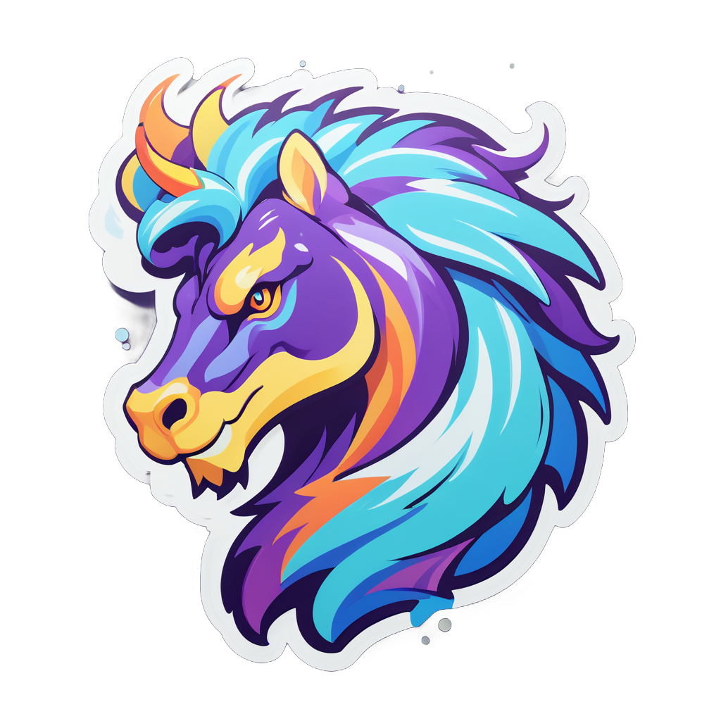 I made an AI sticker of A mighty and majestic