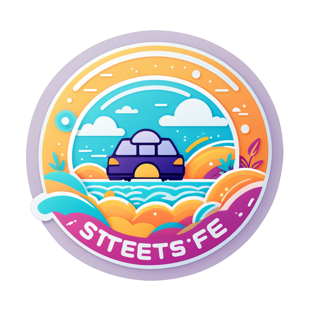 I made an AI sticker of travel safe