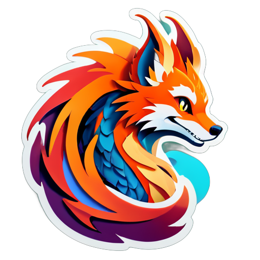 I made an AI sticker of dragon fox
