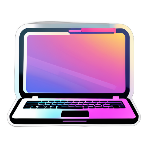 I made an AI sticker of laptop
