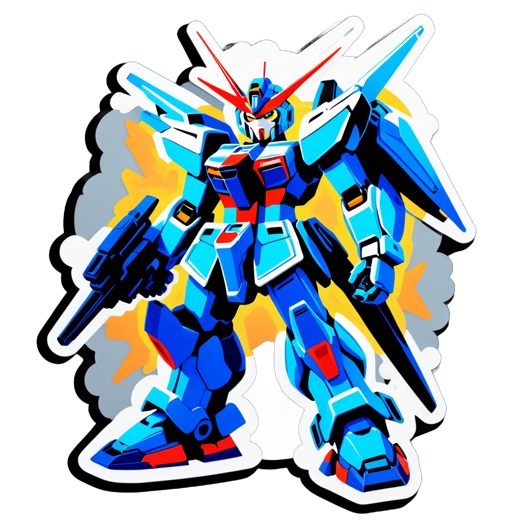 I made an AI sticker of GUNDAM