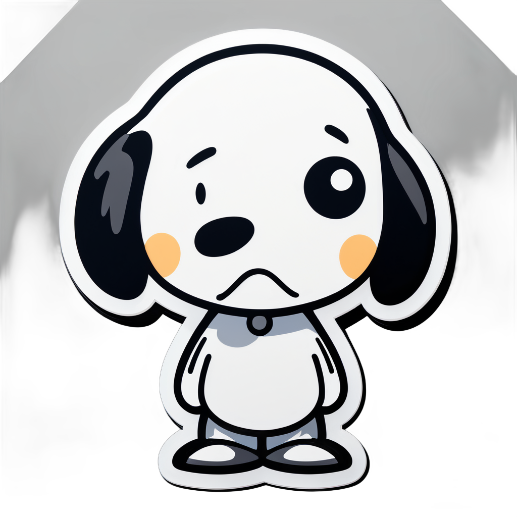 I made an AI sticker of Snoopy
