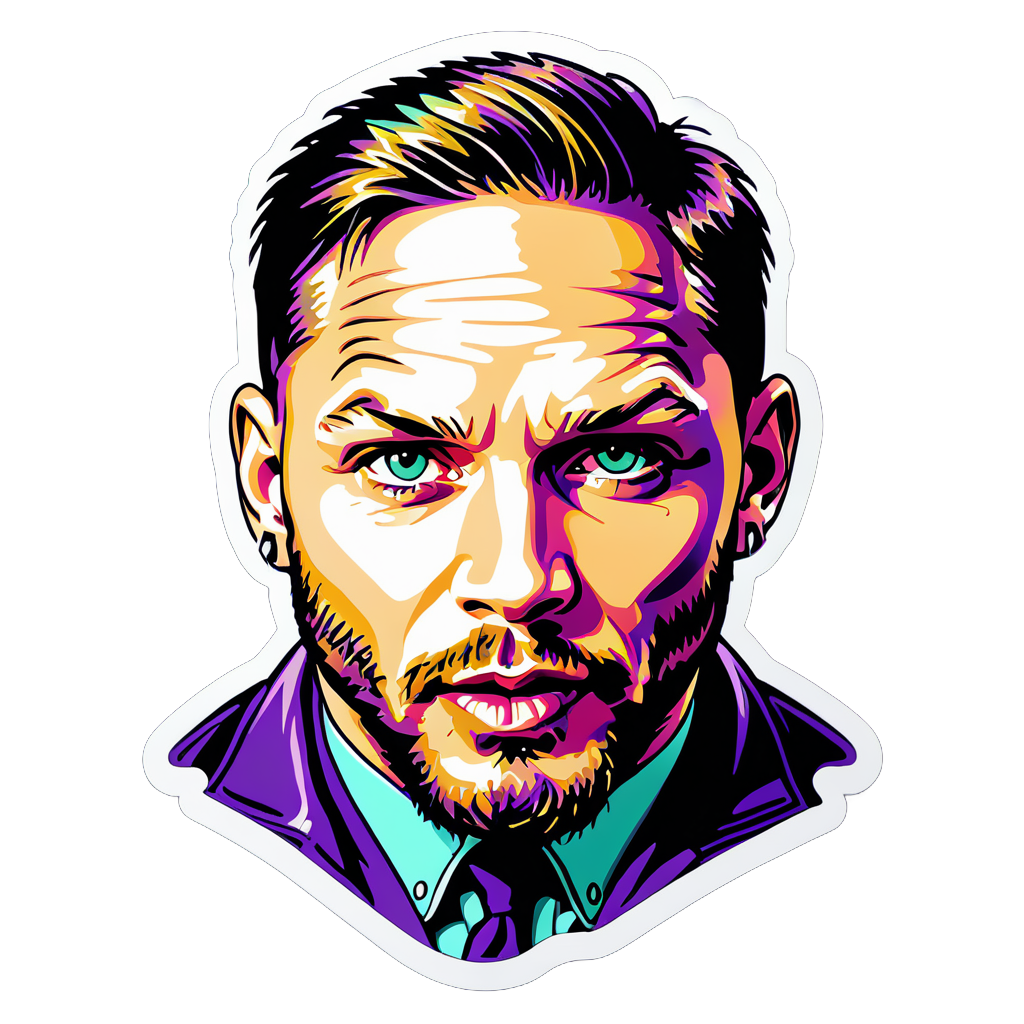 I made an AI sticker of cool tom hardy