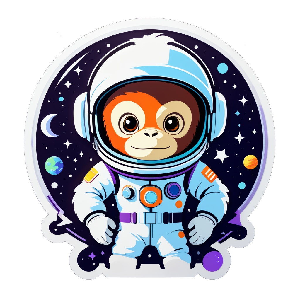 I Made An AI Sticker Of The First Monkey In Space I Made An AI Sticker Of The First Monkey In Space