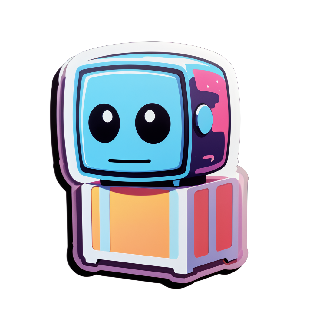 I made an AI sticker of boxman watching at the corner coldly
