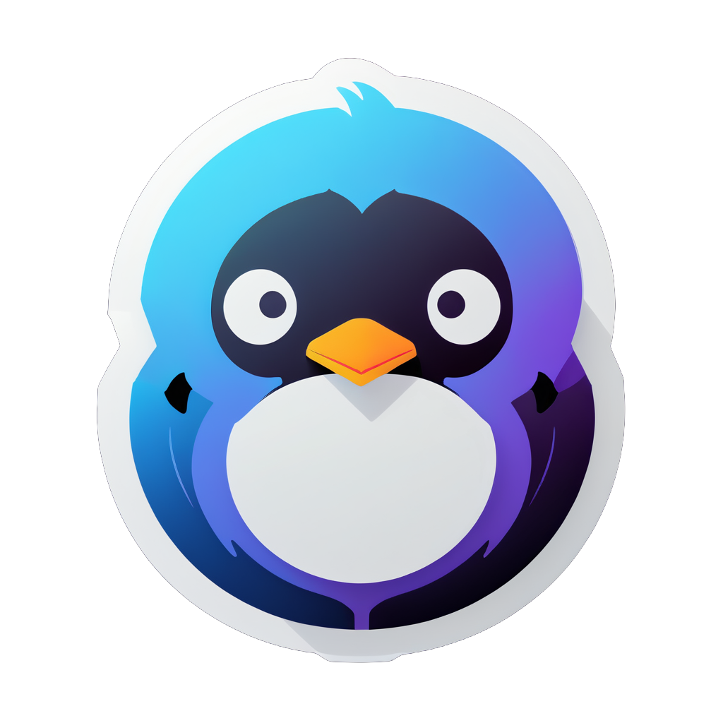 I made an AI sticker of Linux
