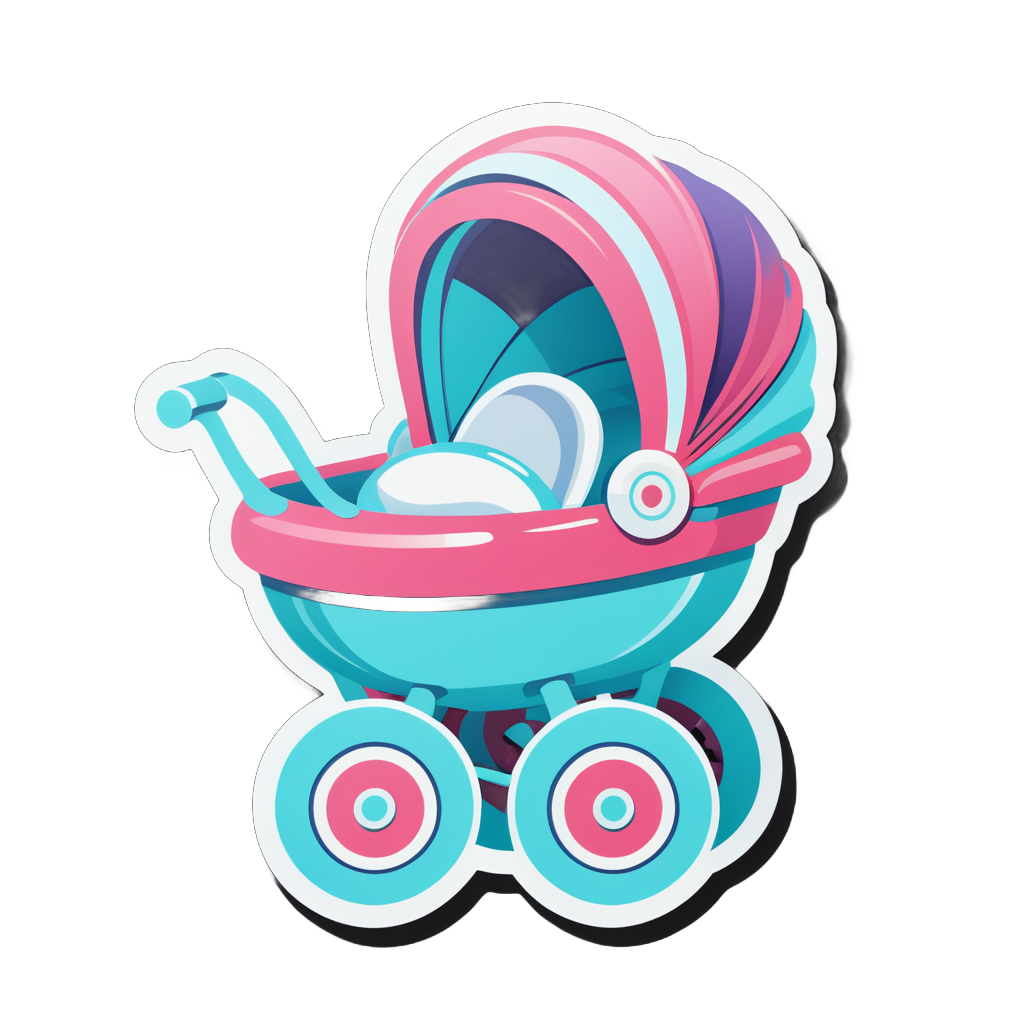I made an AI sticker of turbo in baby carriage