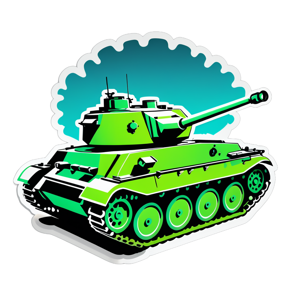 I made an AI sticker of panzer tank