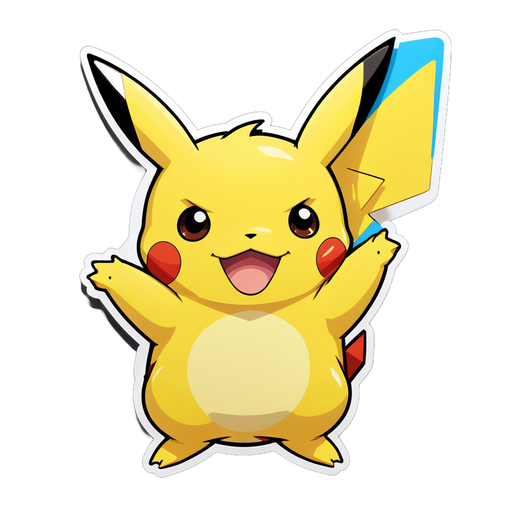 I made an AI sticker of Pikachu with bellybutton