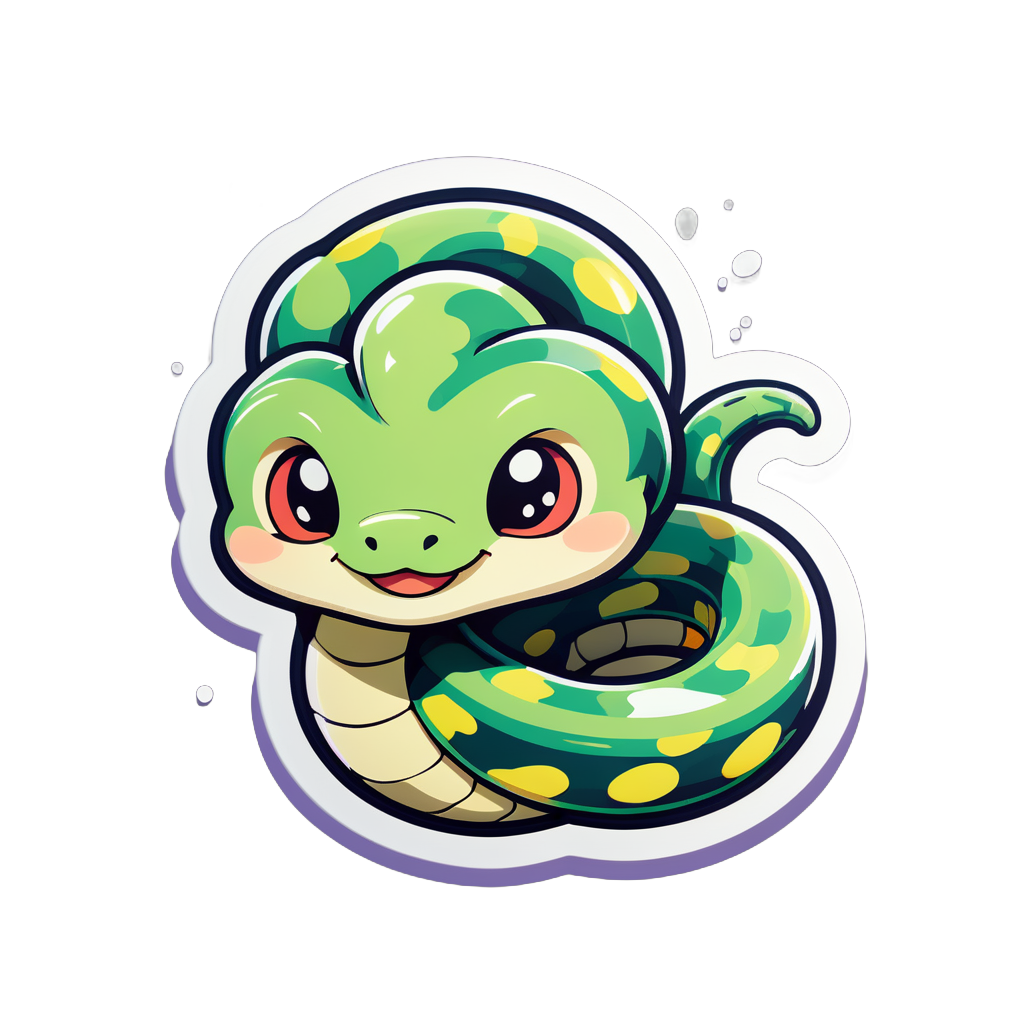 I Made An AI Sticker Of Cute Snake I Made An AI Sticker Of Cute Snake
