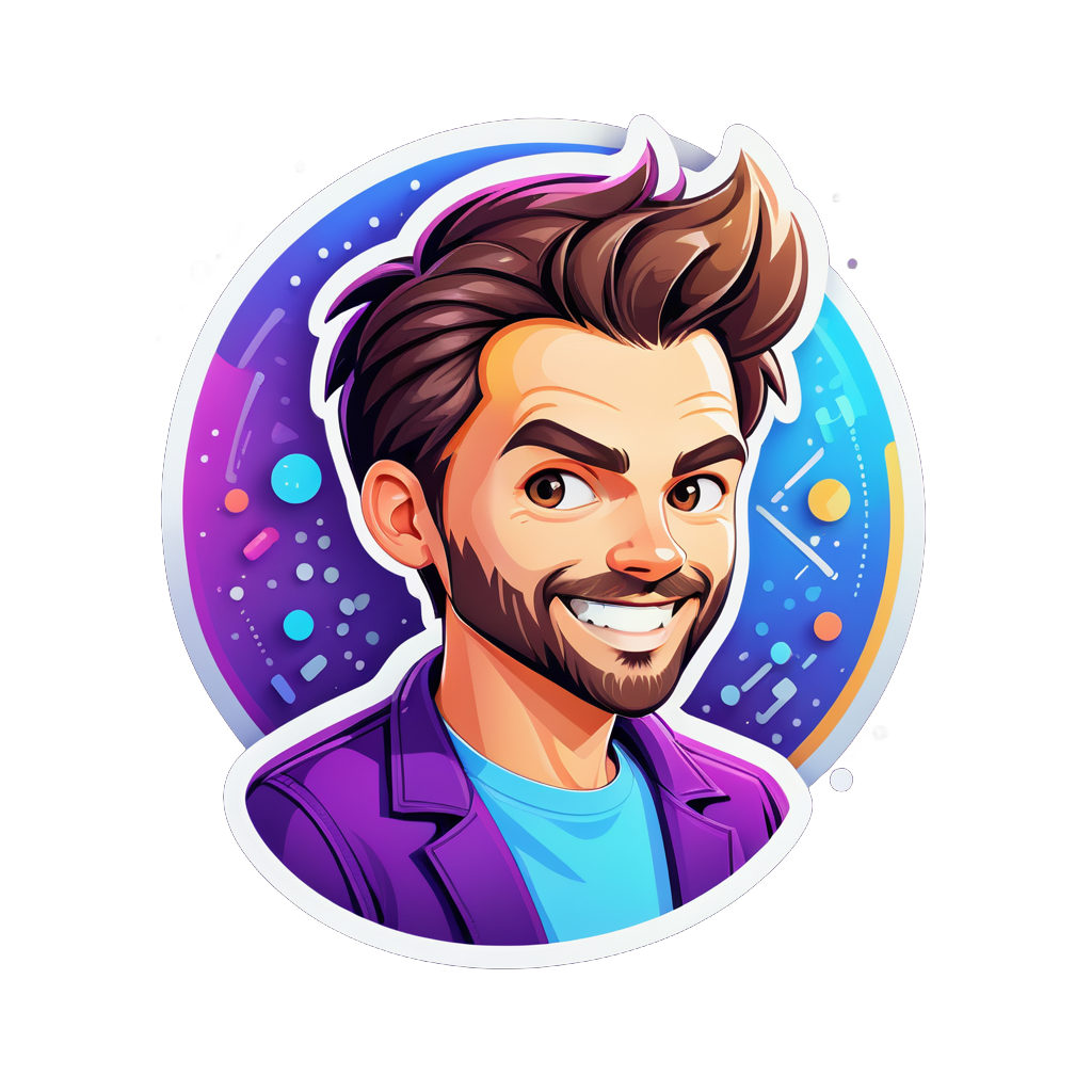 I made an AI sticker of Software developer