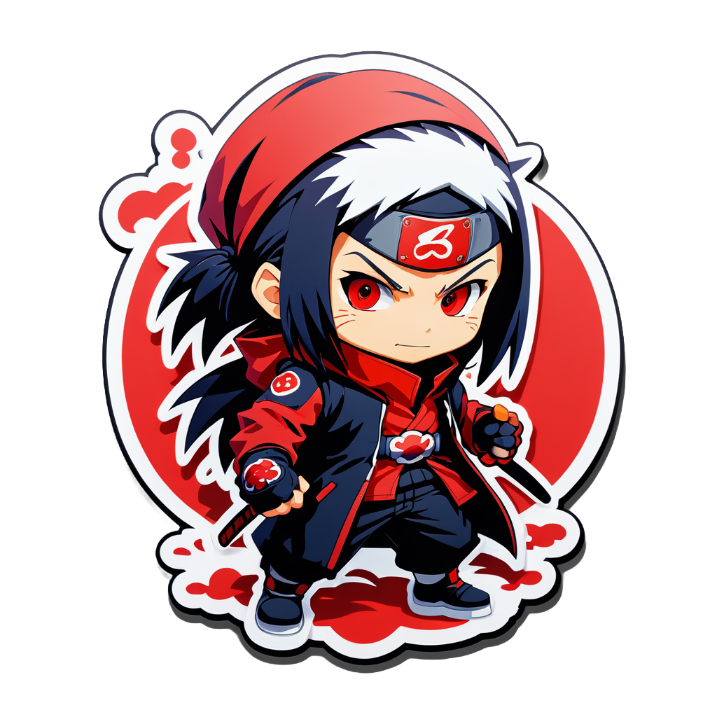 I made an AI sticker of Akatsuki
