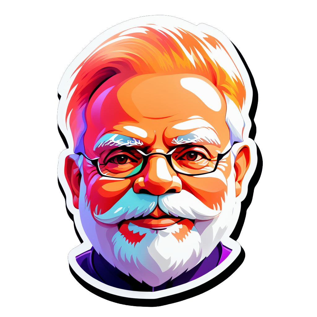 I made an AI sticker of Modi
