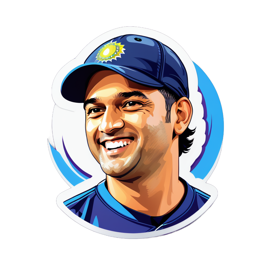 I made an AI sticker of MS Dhoni